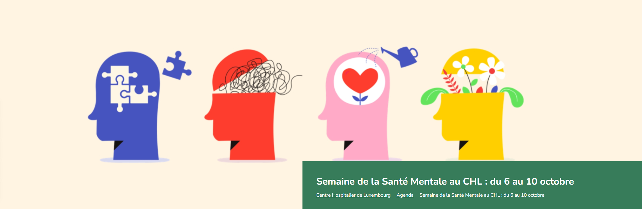 Semaine de la Santé Mentale au CHL : du 6 au 10 octobre 2025 - cesas